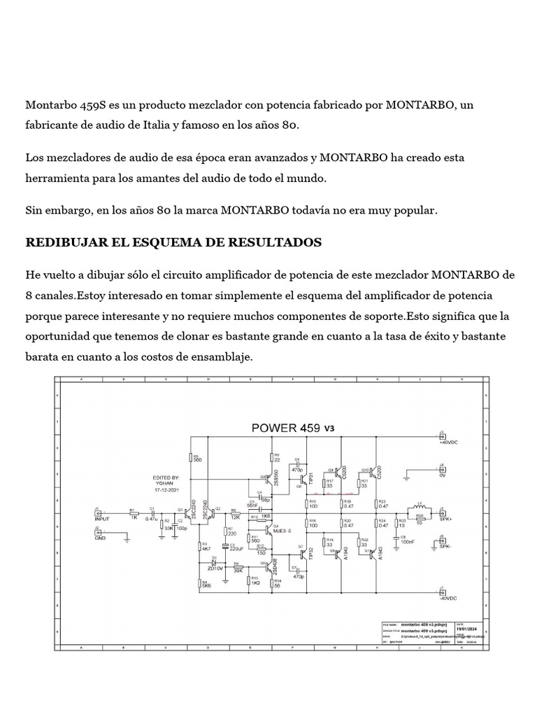 Instrucciones de montaje PCB MONTARBO 459S | PDF | Energia electrica ...