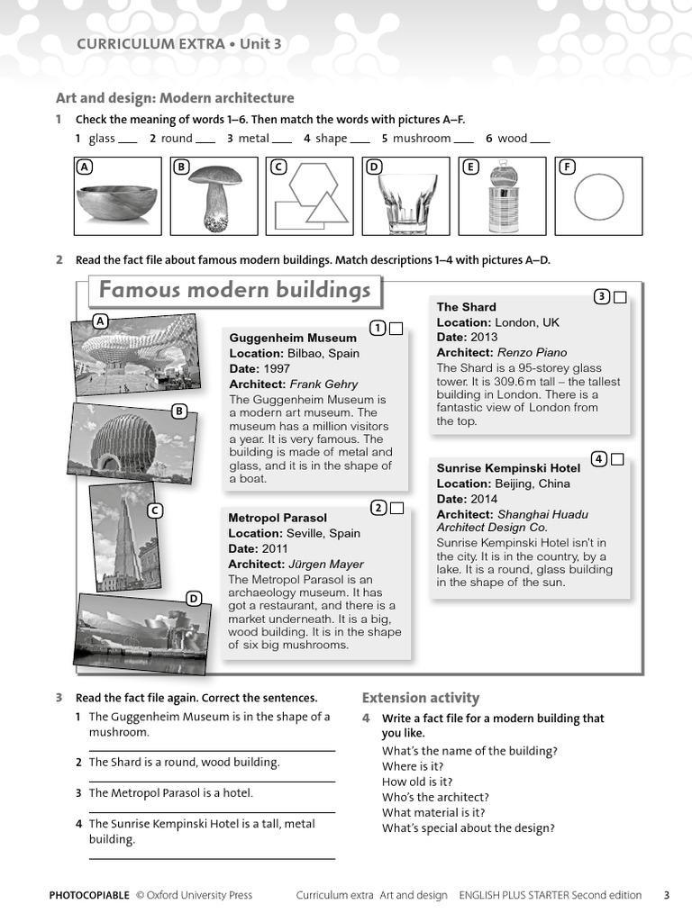 CLIL - Unit - 3 - Art and Design | PDF | Design | Buildings And Structures