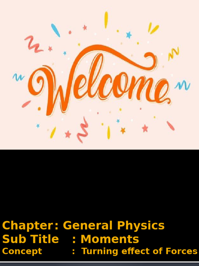 Understanding Moments in Physics | PDF