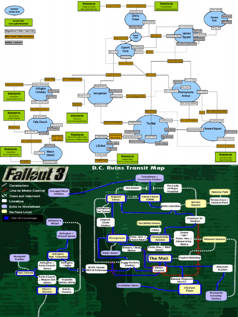 Fallout 3 Mapa Metro | PDF