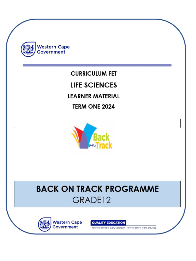 Life Science BOT 2024 Grade 12 Term 1 Learner Material | PDF | Meiosis ...