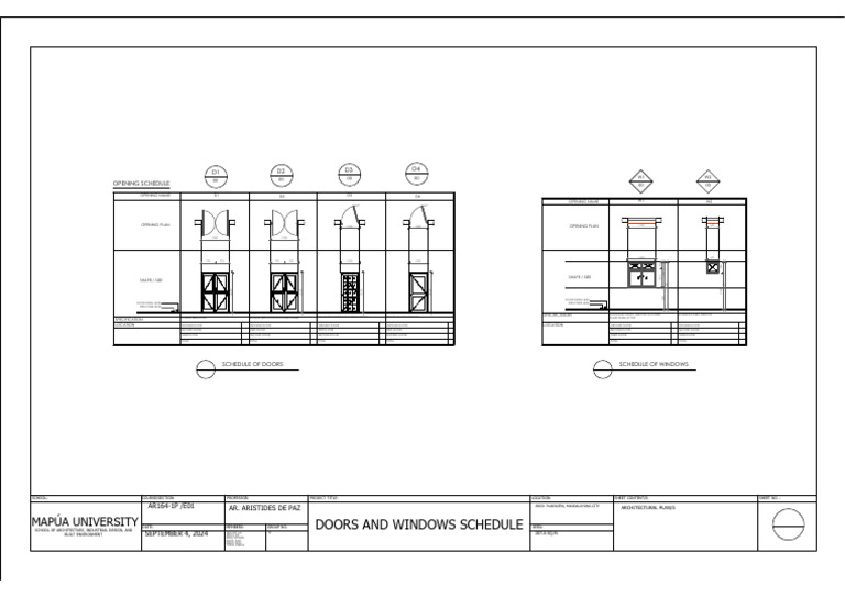 DOORS & WINDOWS SCHEDULE | PDF | Architectural Elements | Architectural ...