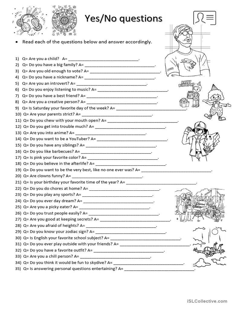 Yes No Questions | PDF