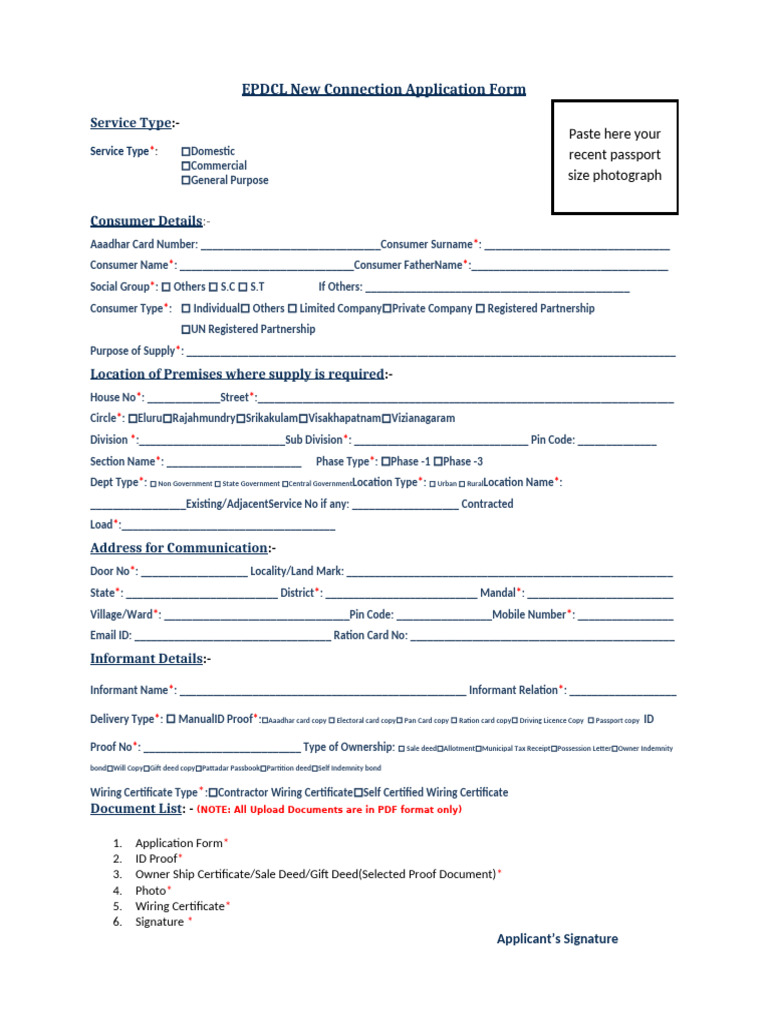 New-Connection-EPDCLNOLOGO | PDF | Government And Personhood | Access ...