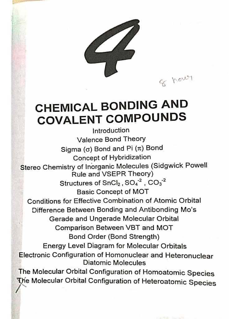 Ch.2 Chemical Bonding | PDF