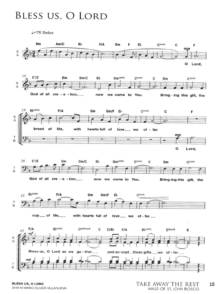 Bless Us Oh Lord | PDF