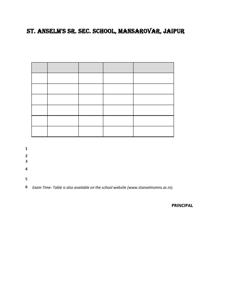 Preboard 1 Time Table 12,10 Nov. 2024 | PDF