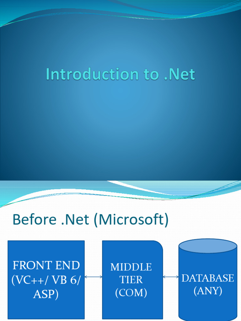 Introduction to DotNet | PDF | .Net Framework | Computer Engineering