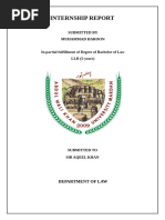 Legal Internship Certificate Format | PDF