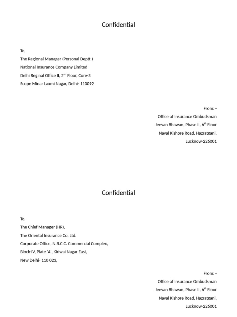 National Insurance Office Address | PDF
