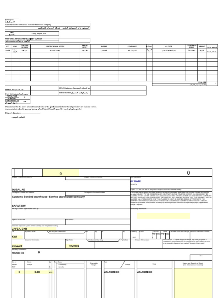 LTL Manifest | PDF | Economies