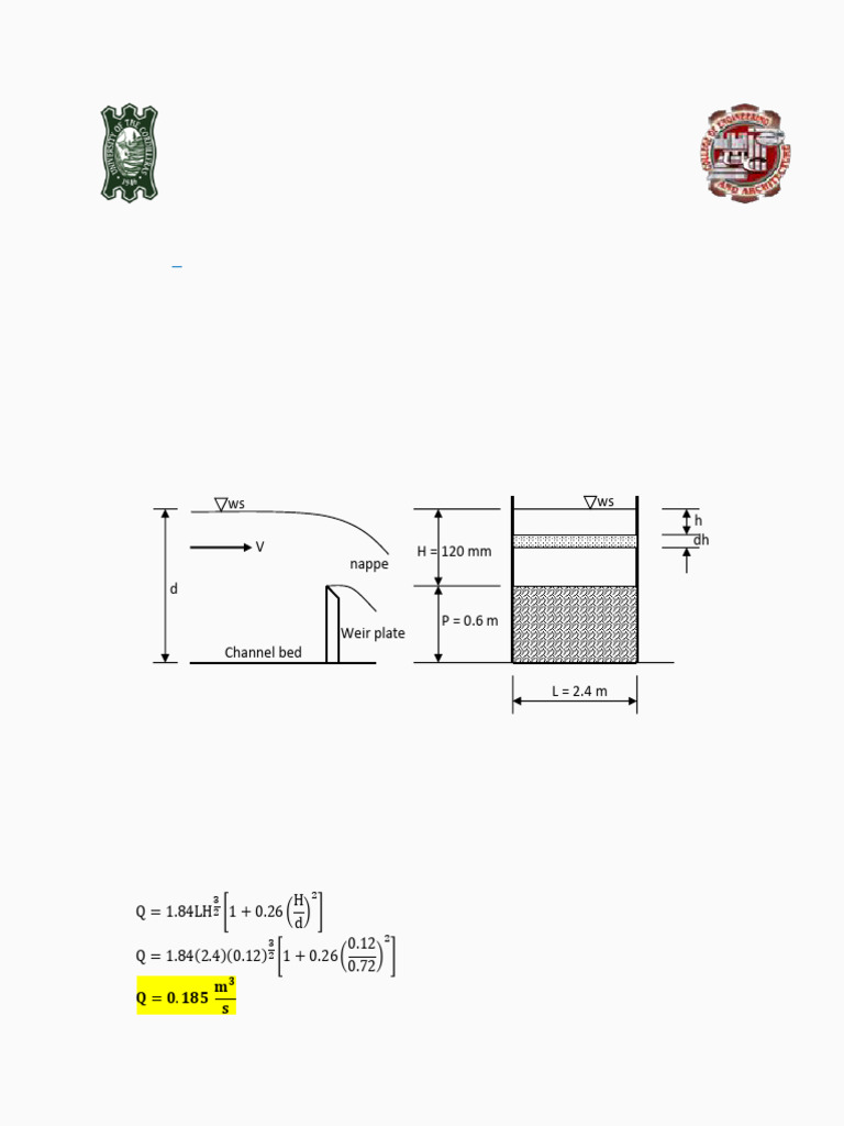 Module 3.7 - Fluid Flow Measurement (Weirs 2) | PDF | Flow Measurement | Applied And ...