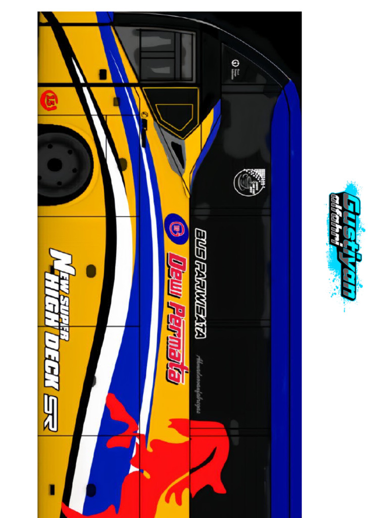 Pola & Livery Bus PARLENTE SR2 (Print Dikertas A4) | PDF
