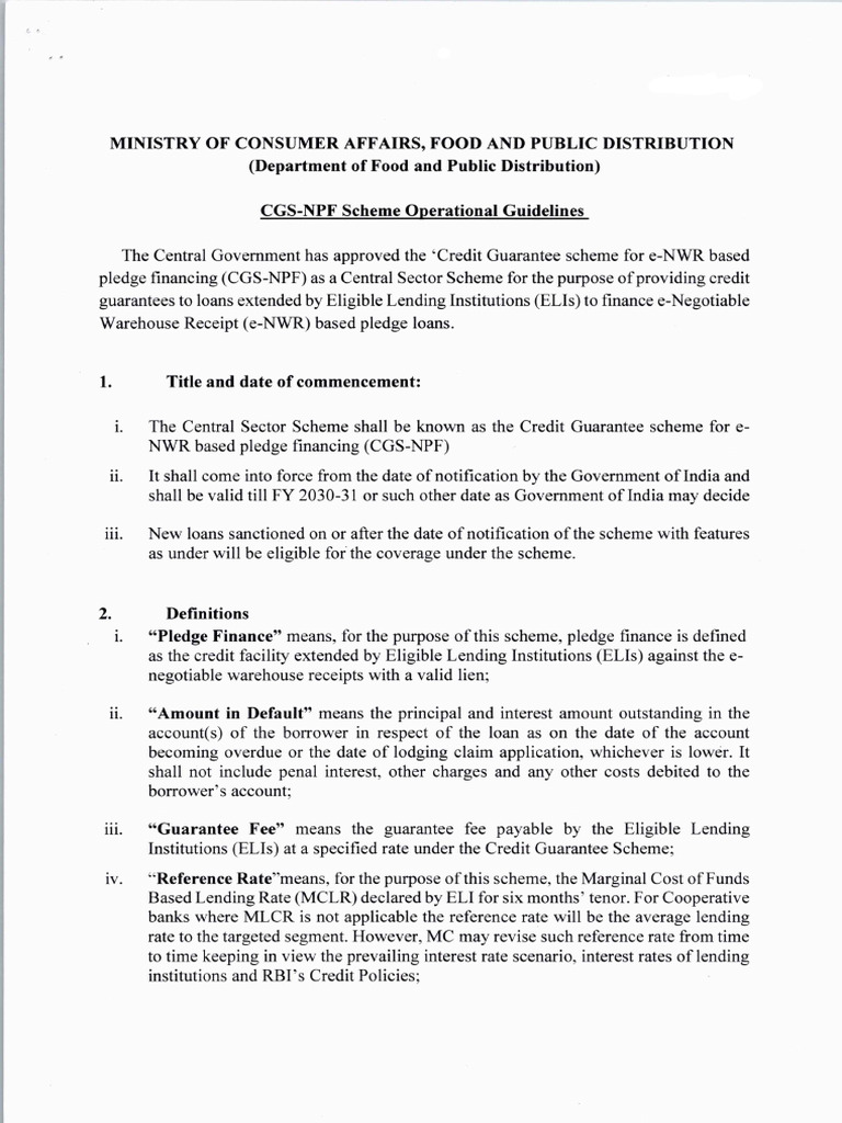 Operational Guidelines ENWR | PDF