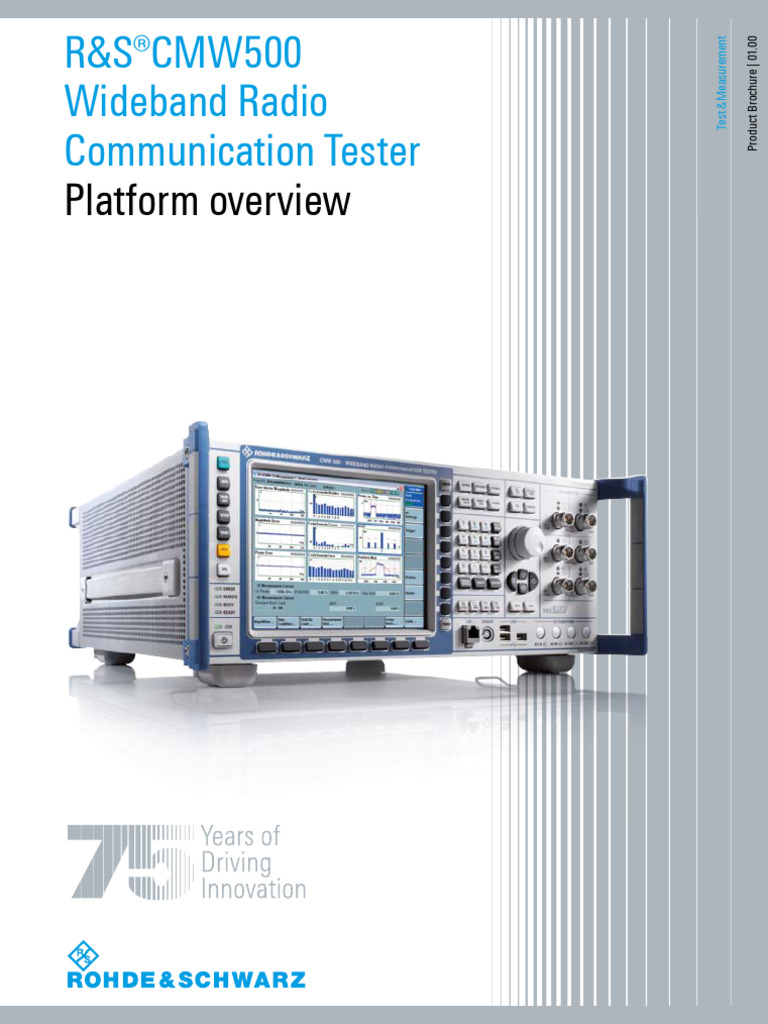 rs_cmw500_overview | PDF | Wi Max | Lte (Telecommunication)