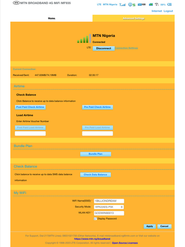 MTN BROADBAND 4G MiFi MF935 2 | PDF