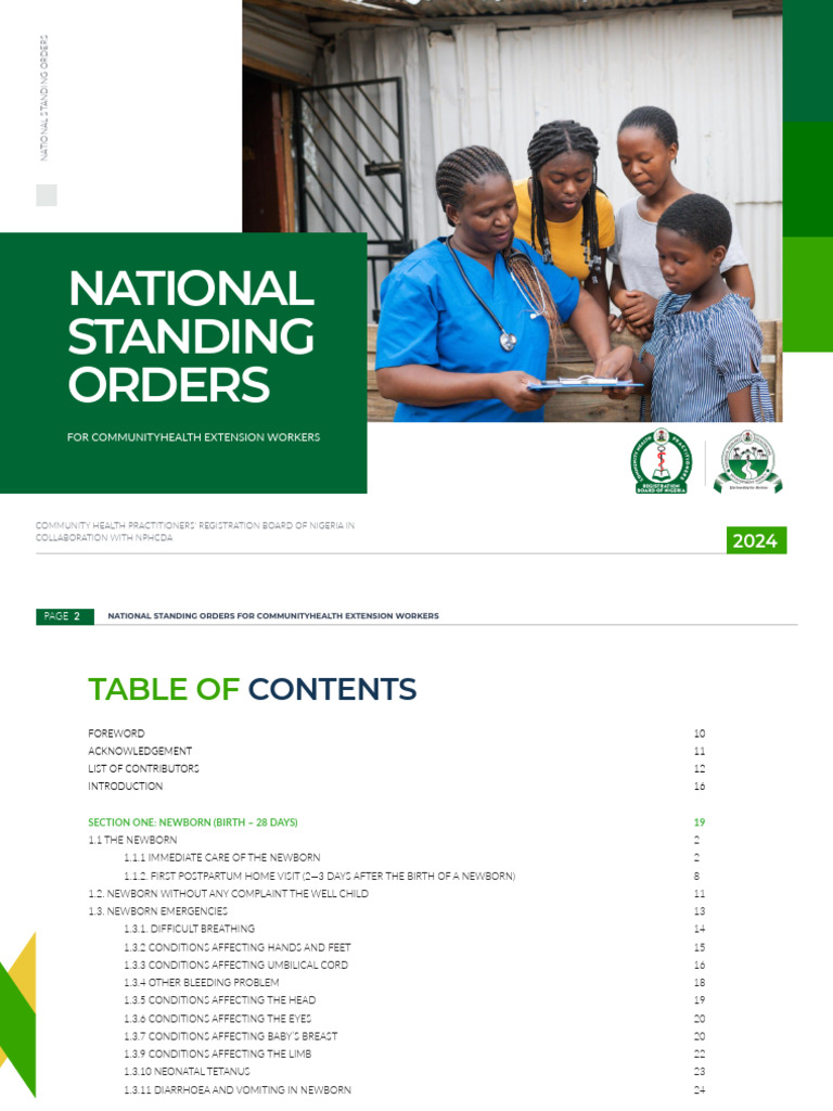 National Standing Orders Section Chew | PDF | Infants | Breastfeeding