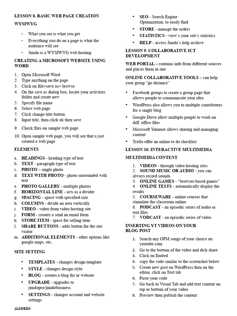 EMTECH FINALS reviewer | PDF | World Wide Web | Internet & Web