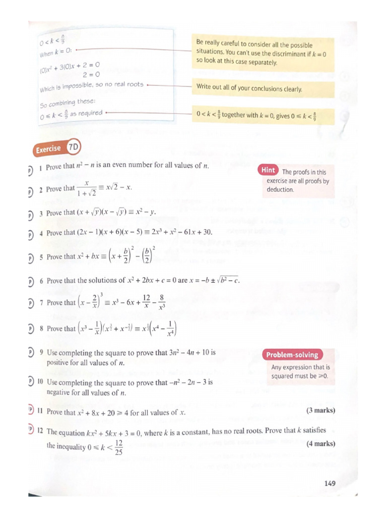 Which is impossible, so no real roots . | PDF