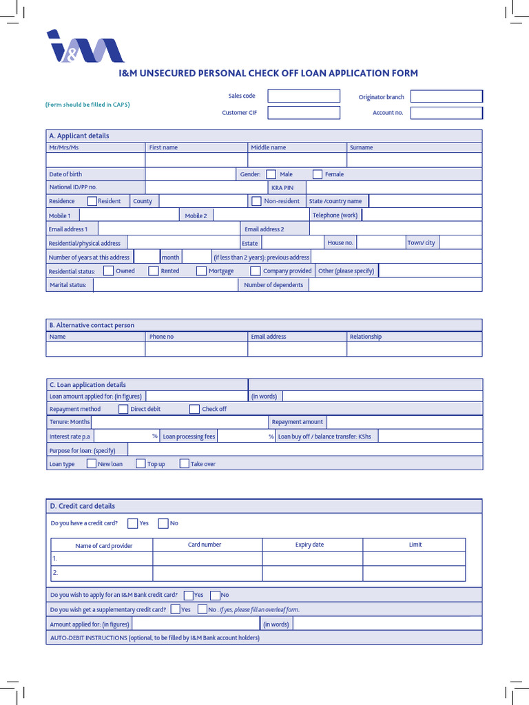 Workplace Banking Form | PDF | Loans | Banks