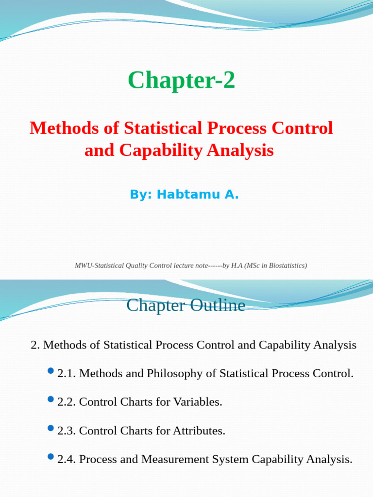 Statistical Process Control Methods | PDF | Biostatistics | Scientific Method