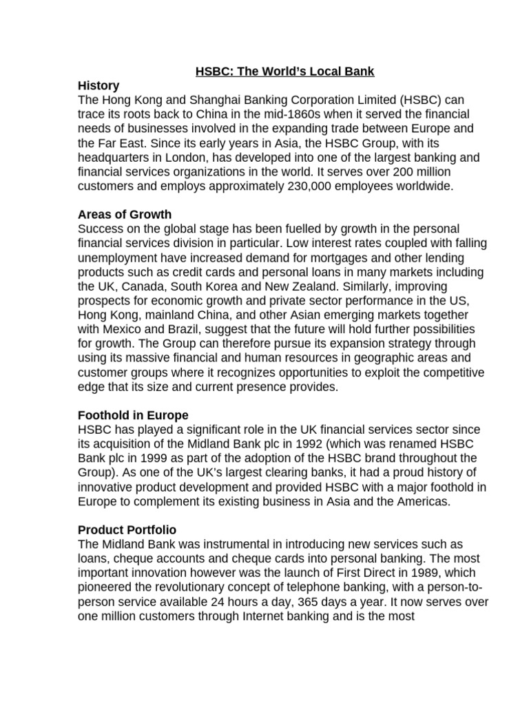 HSBC 2 case | PDF | Hsbc | Banks