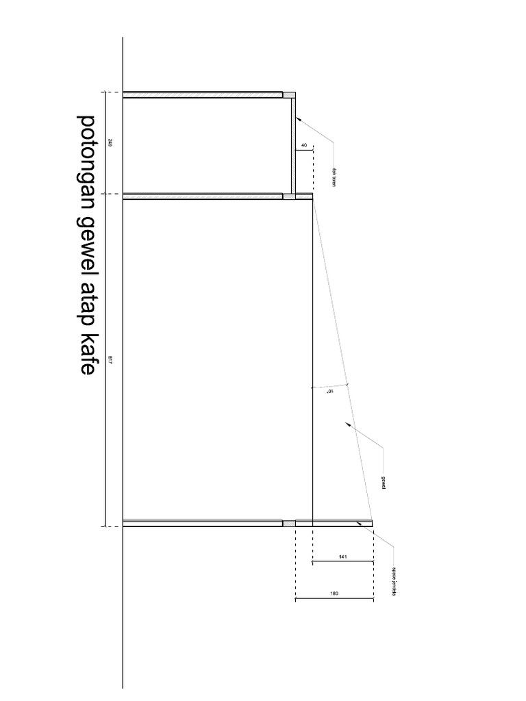 Potongan Gewel Kafe | PDF
