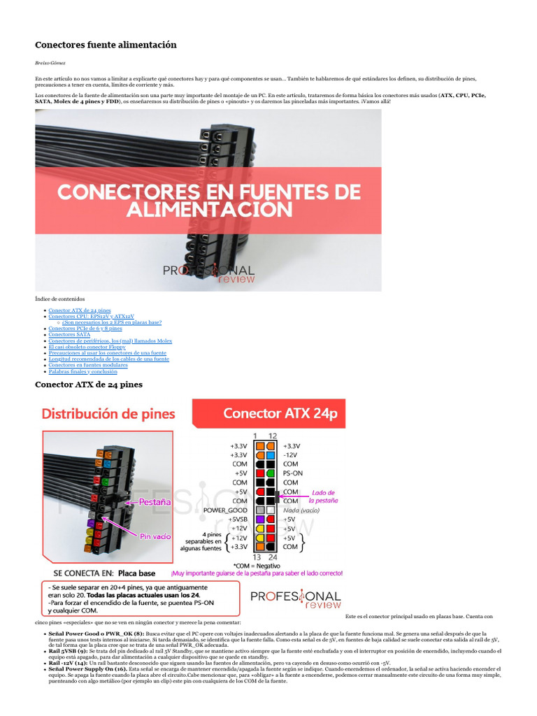 Conect Ores | PDF | Conector eléctrico | Fuente de alimentación