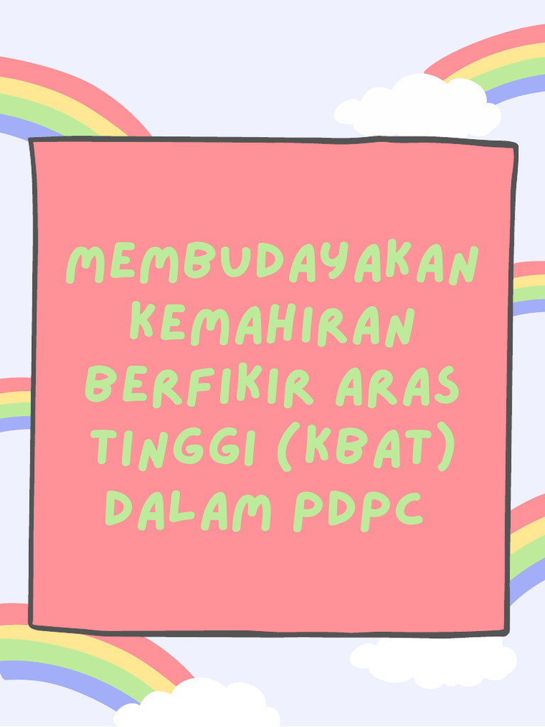 Kbat Dalam Pdpc | PDF