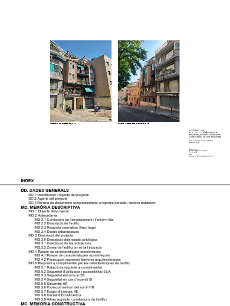 Llobregós - Projecte Tècnic (Resum) | PDF