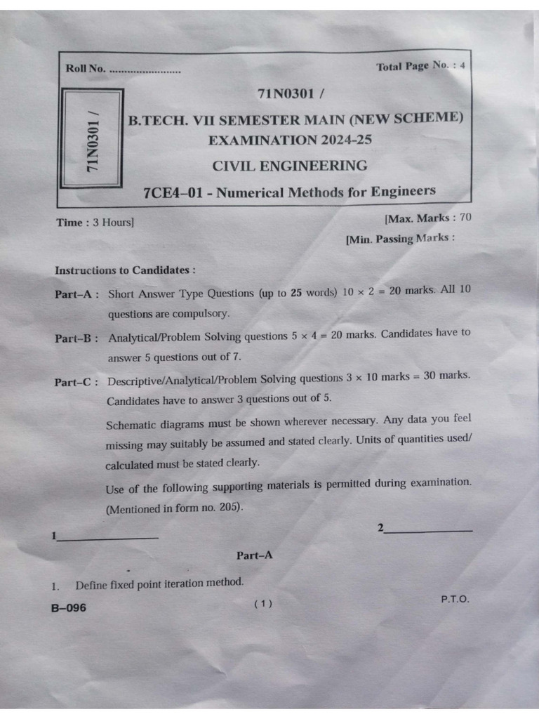 Numerical Method Of Solution Pdf