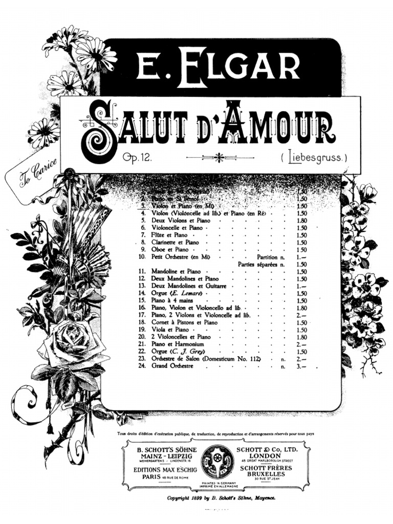 Elgar SalutdamourOp12 Violin | PDF