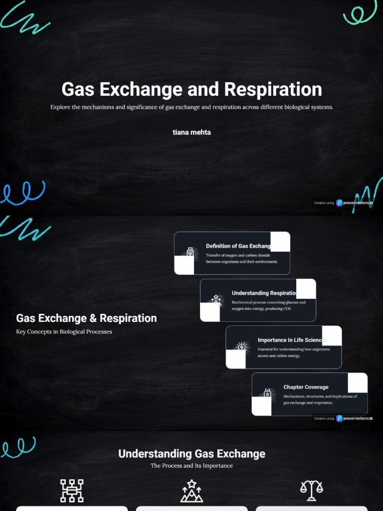 Presentation On Biology Chapter About Gas Exchange and Respiration | PDF
