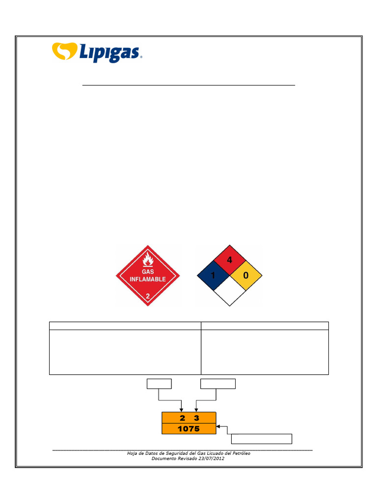 Seguridad del Gas Licuado 5 kg Lipigas | PDF | Combustibles | Contaminación