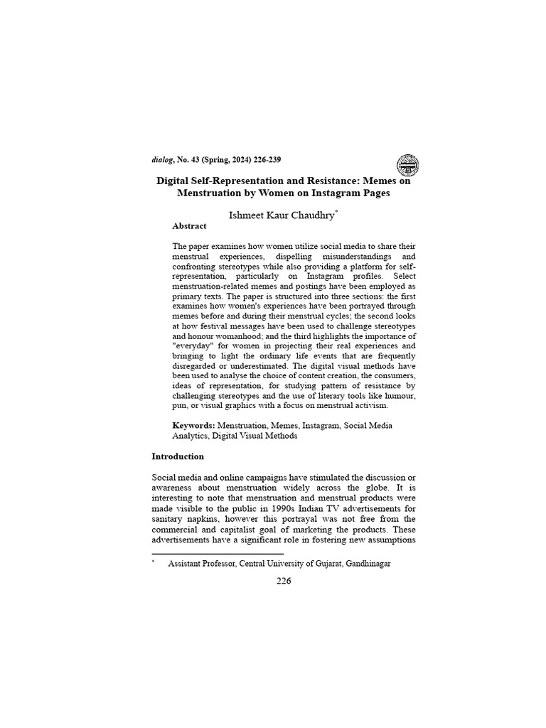 Ishmeet Kaur - Abstract and Full Paper 17 Nov | PDF | Social Media ...