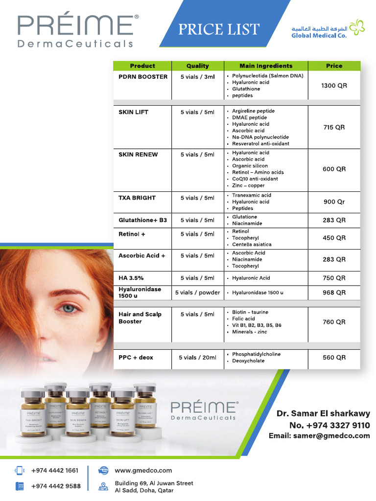 (Updated) Preime Price List | PDF