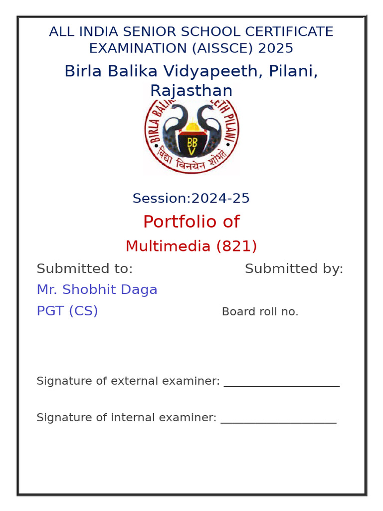 PORTFOLIO File Front Page MULTIMEDIA | PDF