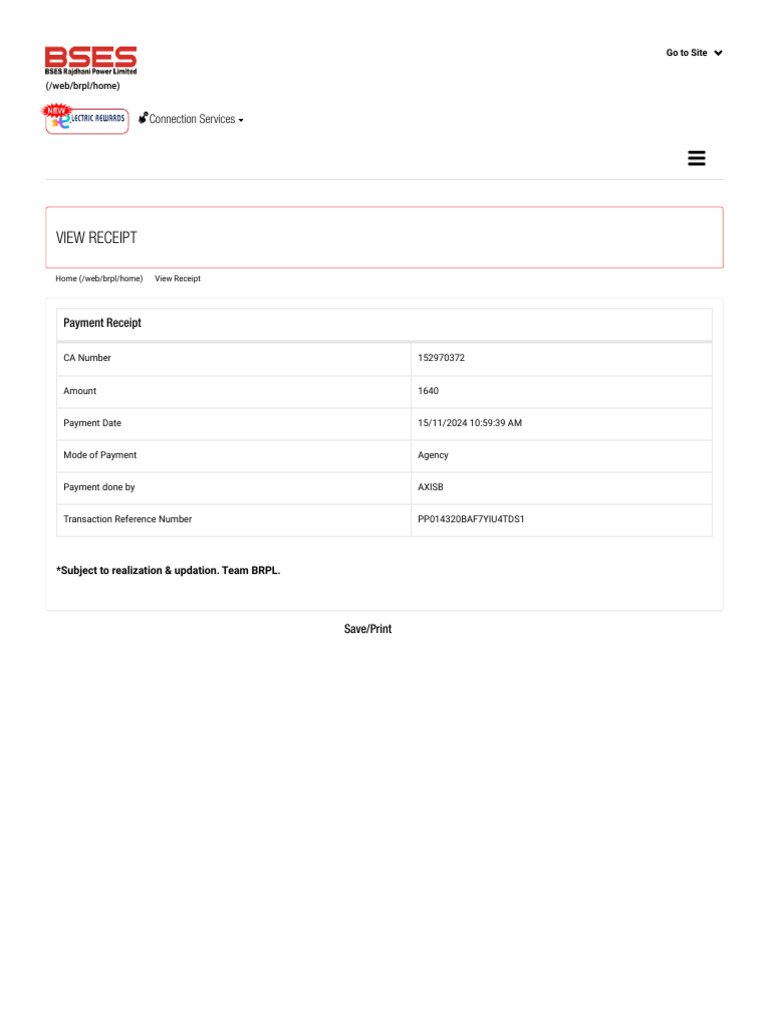 BSES Rajdhani Power Limited | PDF