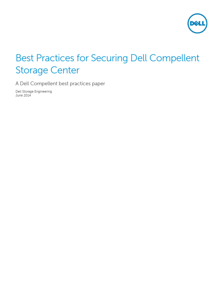 ESG TechWP BP Securing Compellent Storage Center | PDF | Port (Computer ...