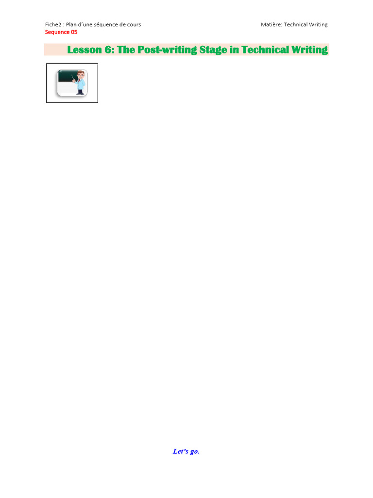 Post-Writing Techniques in Technical Writing | PDF | Proofreading ...