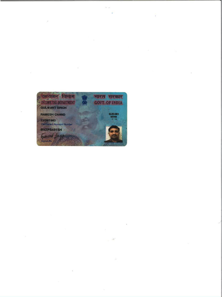 PAN CARD | PDF