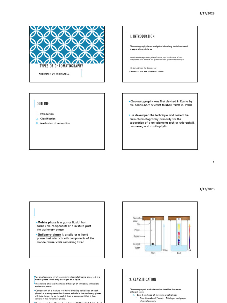 Types of Chromatography | PDF | Chromatography | High Performance ...