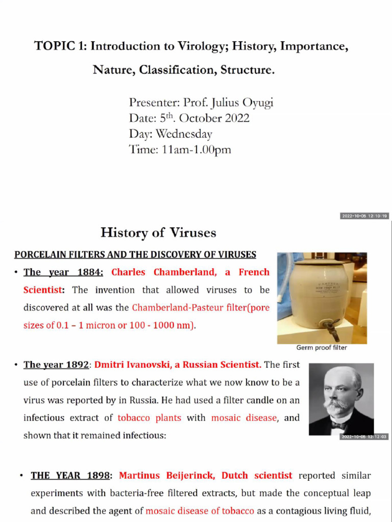 Introduction To Virology | PDF