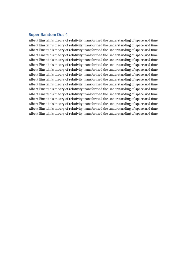 Super Random Doc4 | PDF
