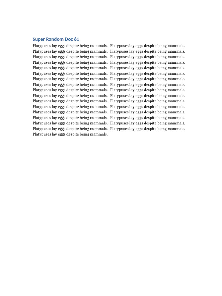 Super Random Doc61 | PDF