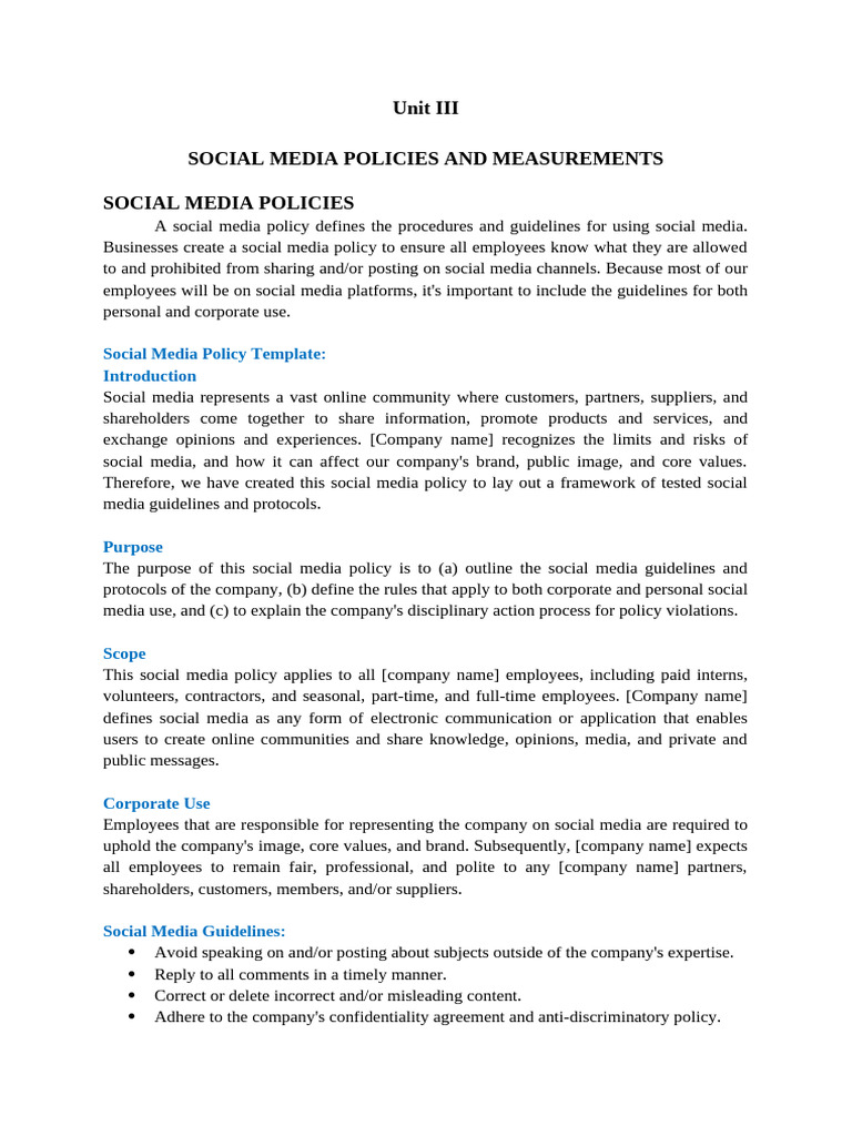 Unit III | PDF | Social Media | Popular Culture & Media Studies