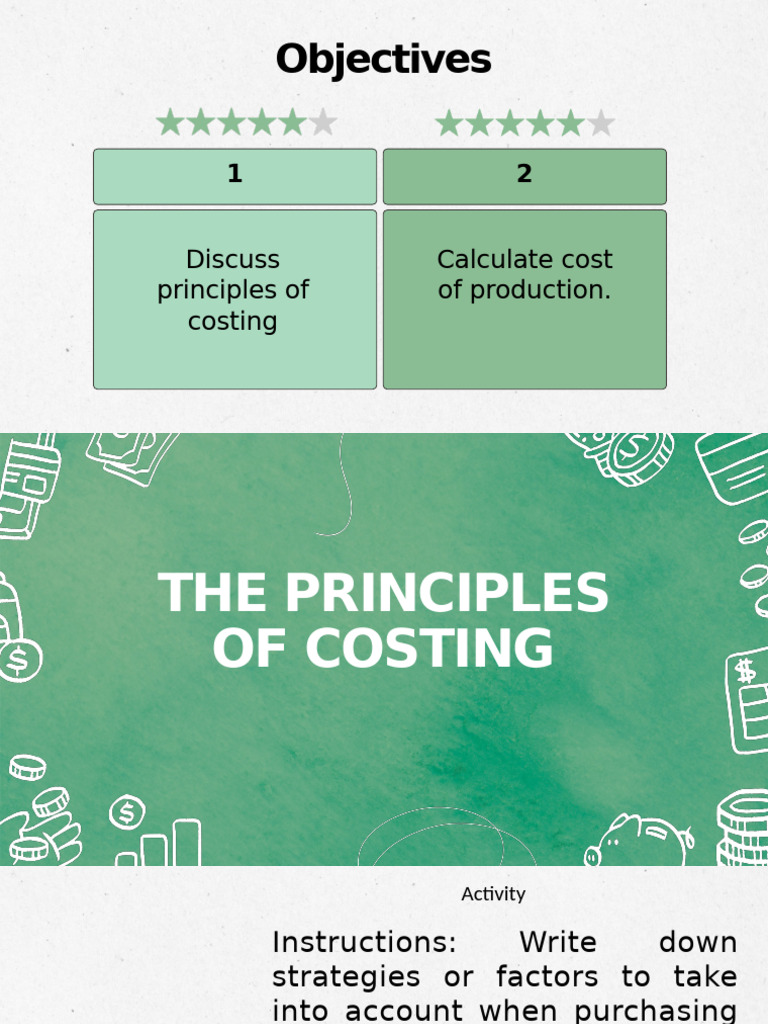 Principles of Food Costing Explained | PDF | Prices | Cost