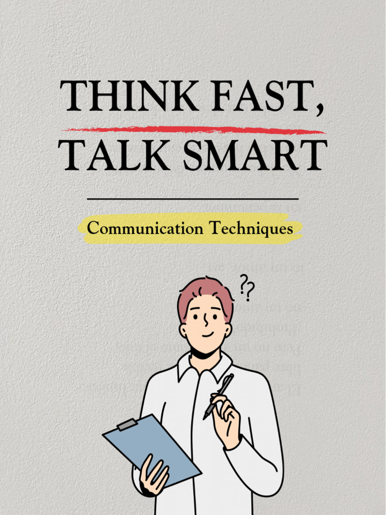 Think Fast and Talk Smart 1732731018 | PDF