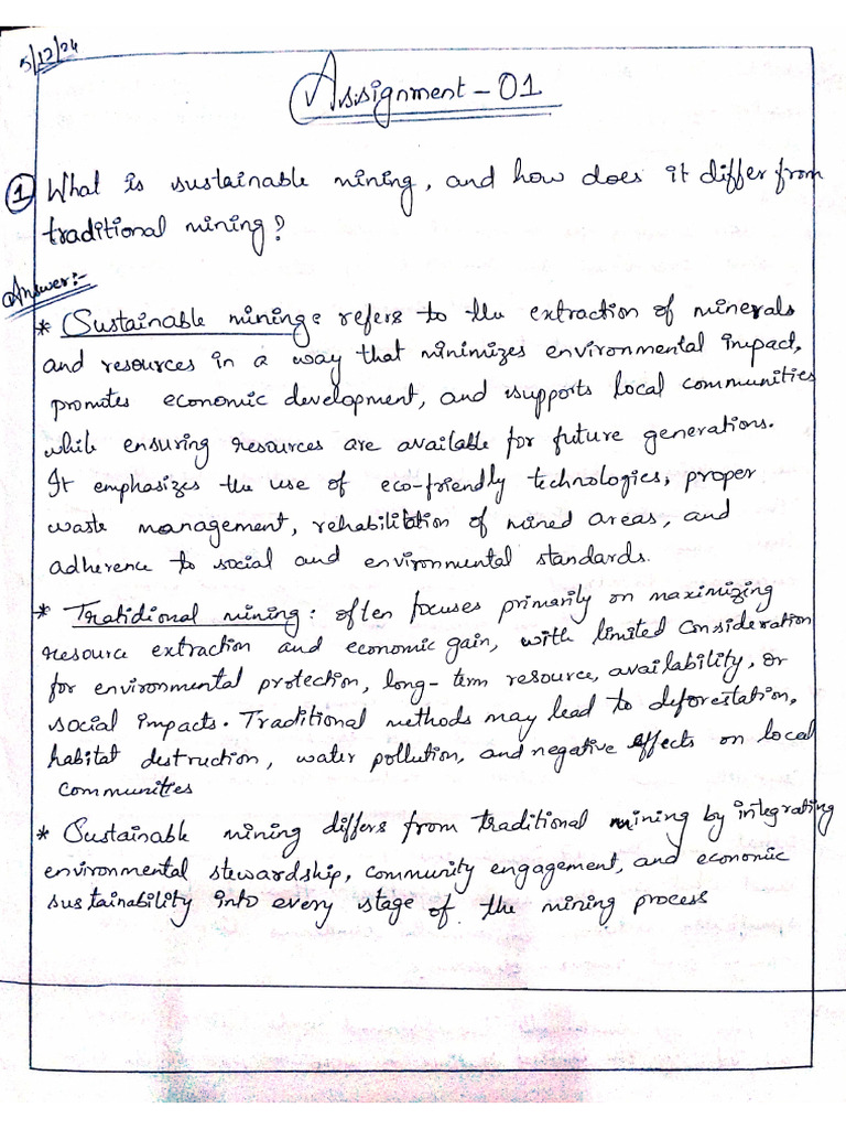 EVS Assignment-1&2 | PDF