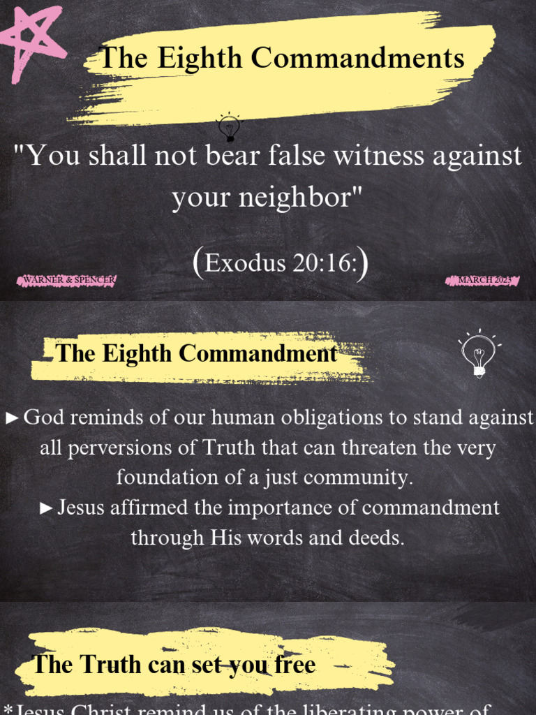 The Eighth Commandments | PDF